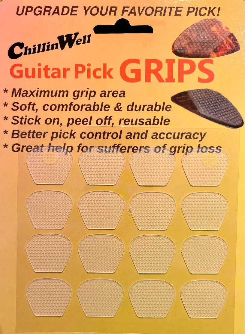 High Quality Guitar Pick Grips 16pc Large Grippy Non Sticky Colorful ...