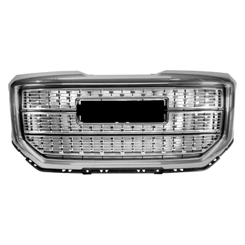 Front Bumper Grille For 2016 2017 2018 Gmc Sierra 1500 Denali Chrome ...