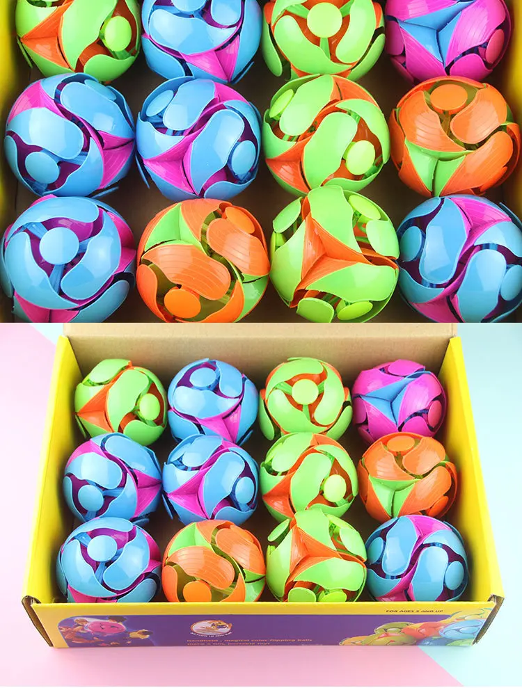 Creative Discolor Magic Ball Toss Telescopic Ball Toys Decompression ...