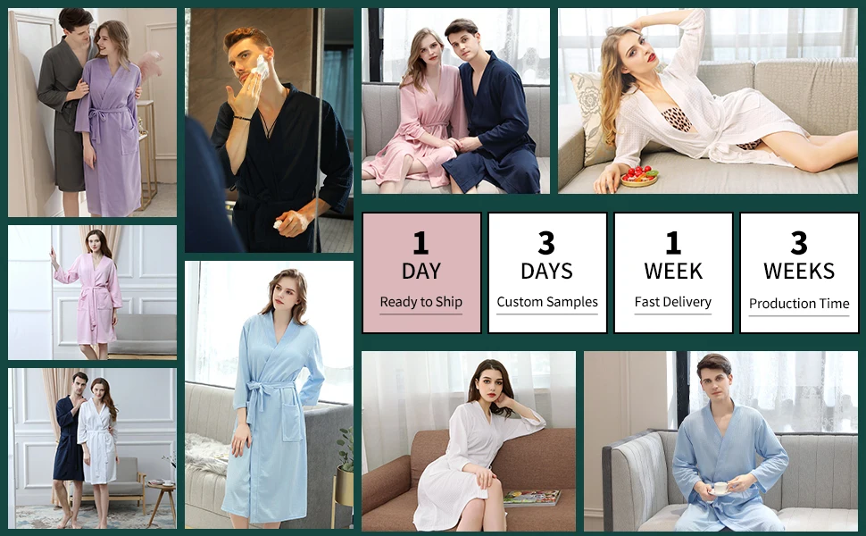 Custom 100% Polyester Luxury Thin Soft House Bath Robe Unisex Knit ...