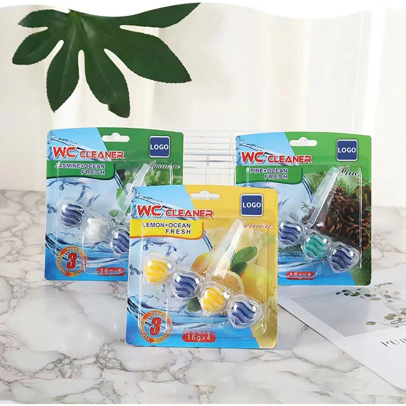 4-in-1 Eco-Friendly Hanging Toilet Cleaner Balls Air Freshener ...
