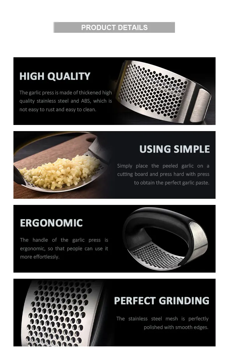 3 In 1 Arc Shape Kitchen Accessories Plastic Manual Stainless Steel ...