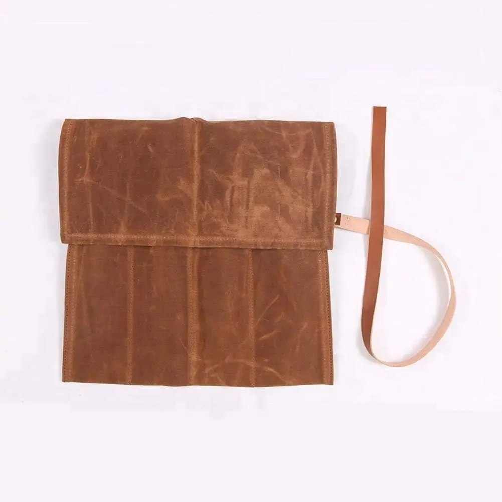 Chisel Roll Waxed Canvas Tools Wrench Roll up Pouch Chisel Carrying ...
