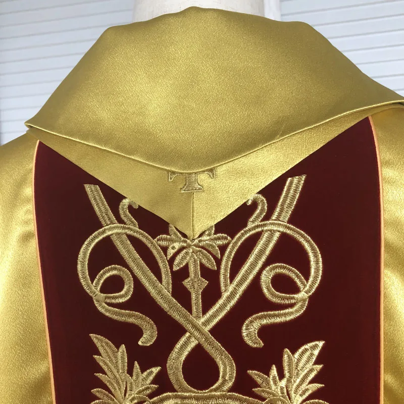 Vintage Roman Catholic Fiddleback Style Chasuble - SMQ