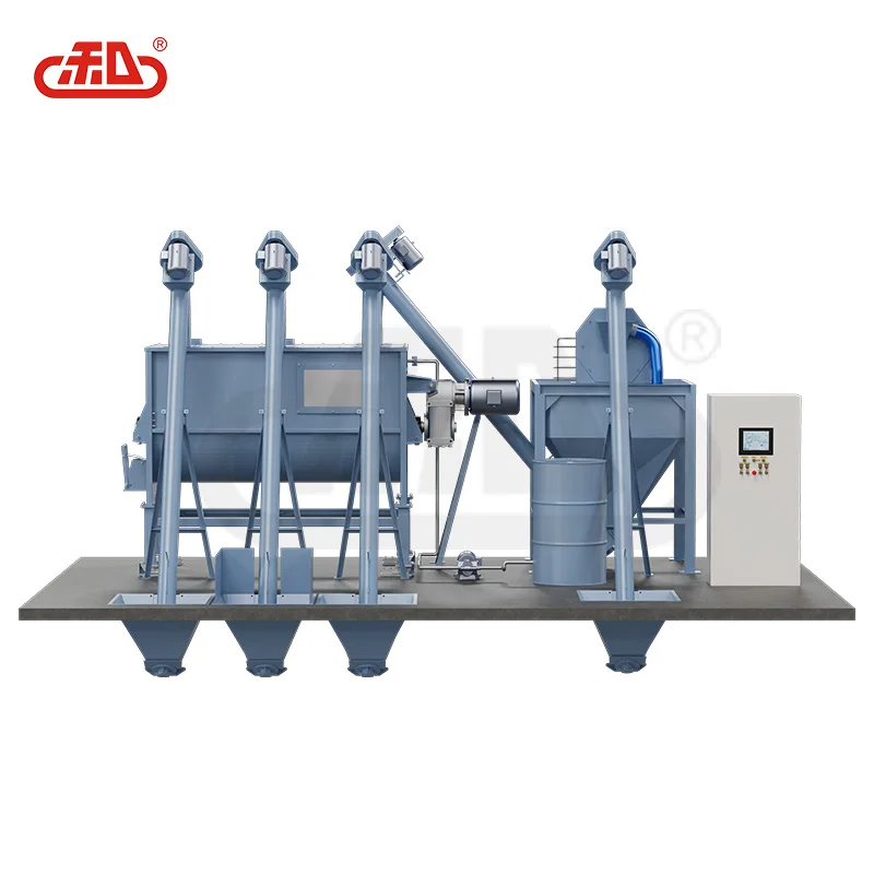 Small farms chicken cow mash feed production line with 2 ton per hour ...