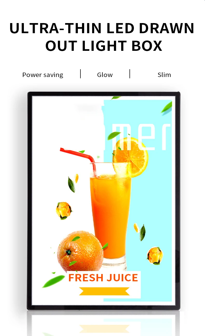 Round Corner A1/A2/A3/A4 Slim Light Box High Brightness Billboard ...