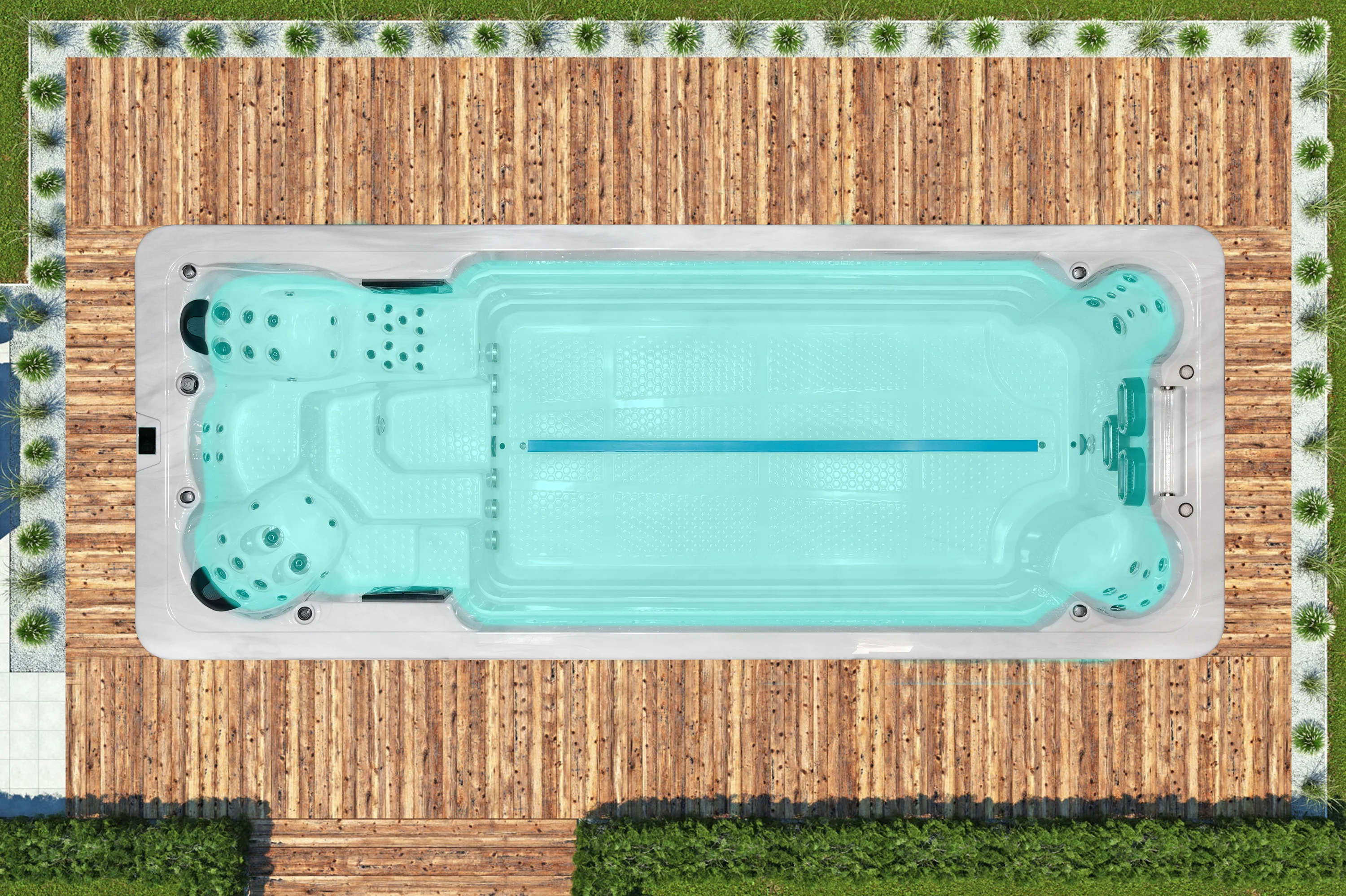 Balboa System Acrylic 6 People Outdoor Swim Spa Pool