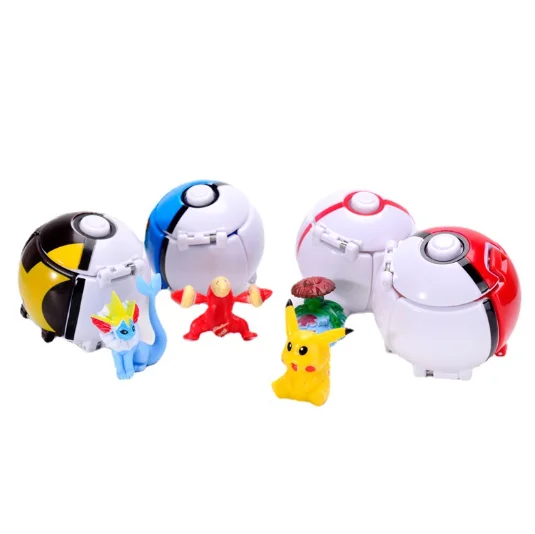 2023 Wholesale Anime New Explosion Ball With Figure Poke Deformable ...