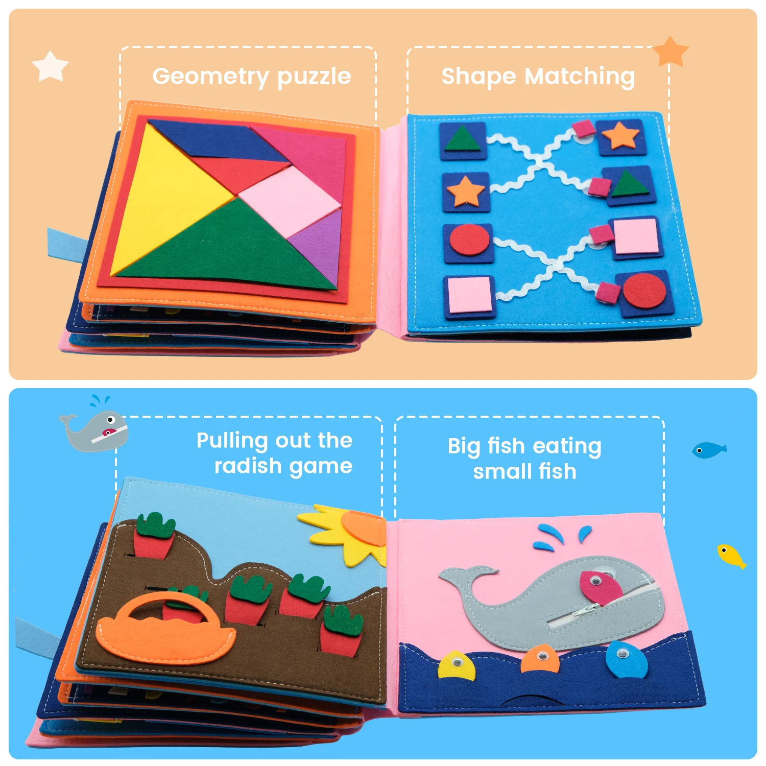 Felt Early Childhood Education Books Children's Enlightenment Cartoon ...
