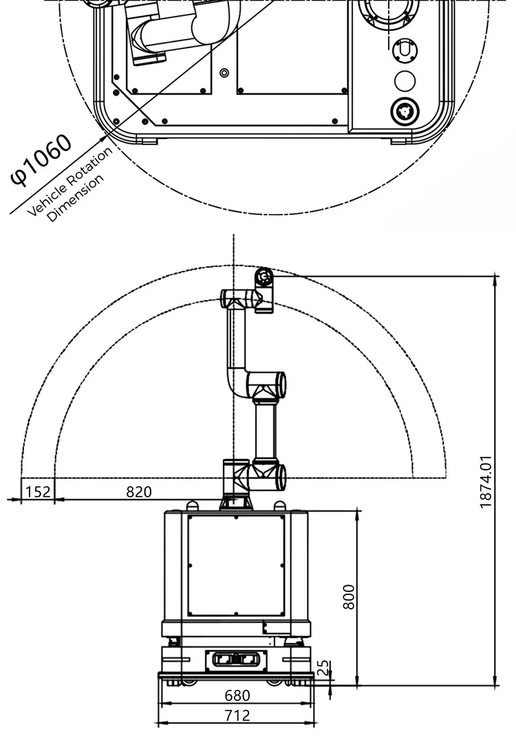 Aivison Automation Composite Robot with AMR Intelligent Carrying ...