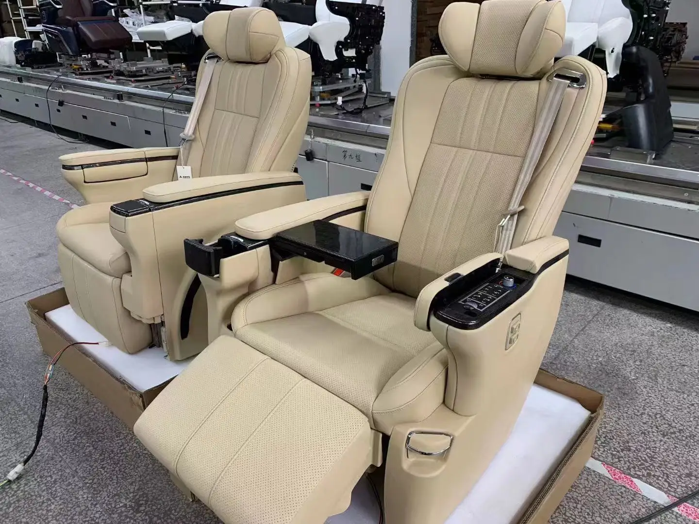 Upgrade Toyota Alphard with Luxury VIP Seats & Seat Tray