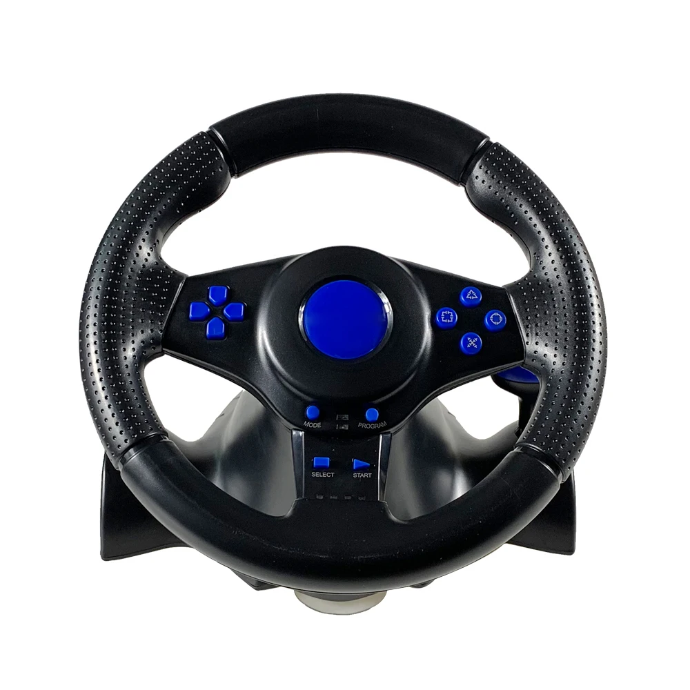 180° Double Vibration Gaming Steering Wheel for PC & Console