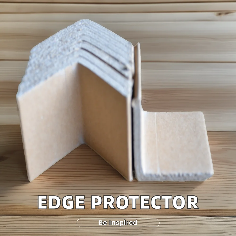 Custom Plastic Pallet Packing Edge Corner Protector Kraft Paper and PP ...