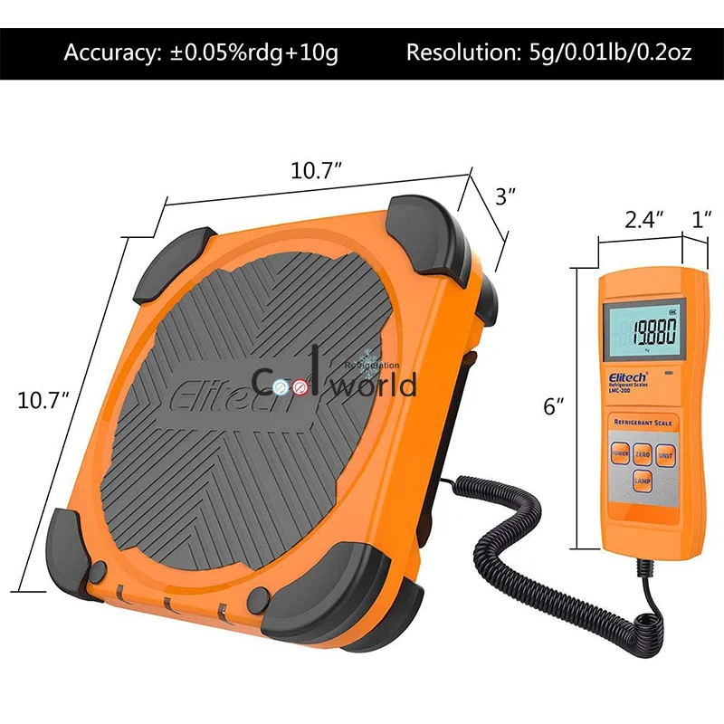 LMC-200 Electronic Refrigerant Charging Scale Wired Remote 220lbs/100kgs| Alibaba.com