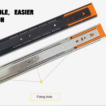 Hydraulic Kitchen Cabinet Drawer Slide Channel Black 20 Inch Drawer ...