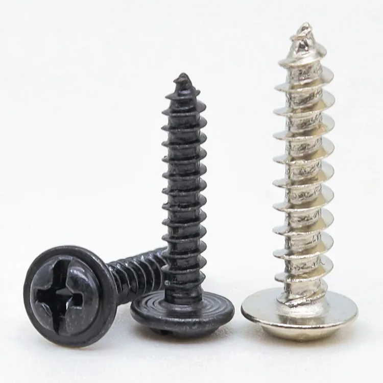 Factory M1.2-m4 Series Nickel Plated Black Oxide Truss Head Pwa Self ...