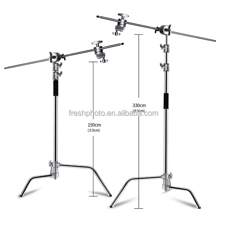 Heavy Duty Light Stand Magic Leg Stainless Steel C Stand 3.3M Floor ...