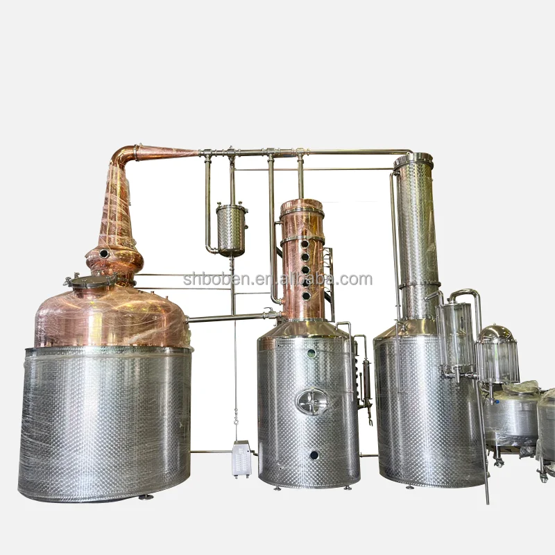5000 Litres Reflux Still Copper Column With Sightglass Multi Copper Pot ...