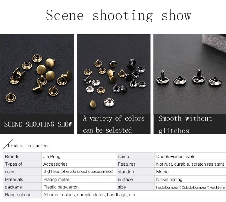 15mm the New Clothing Rivets of Metal DIY Handmade Fashion Rivets Belt ...