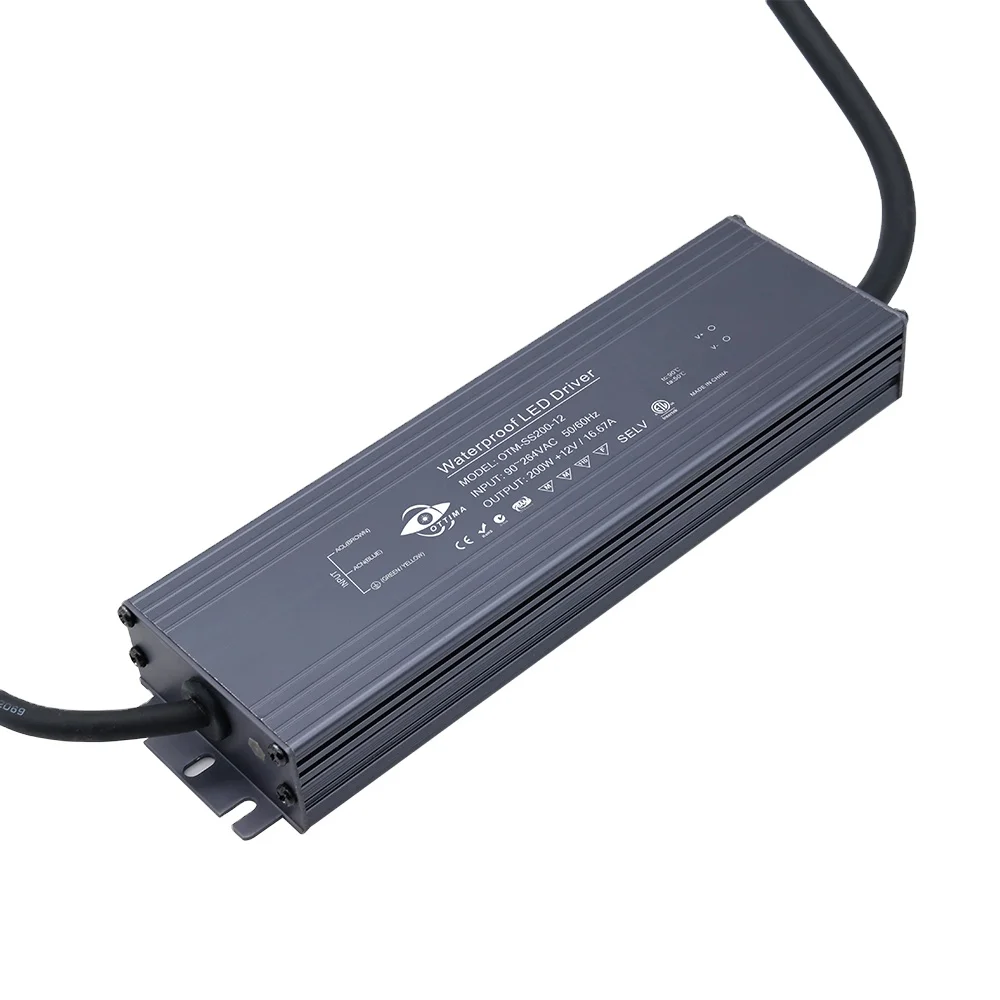 110v 120v 220v Ac To Dc 24v 12v 200w Constant Voltage Waterproof Ip67 ...