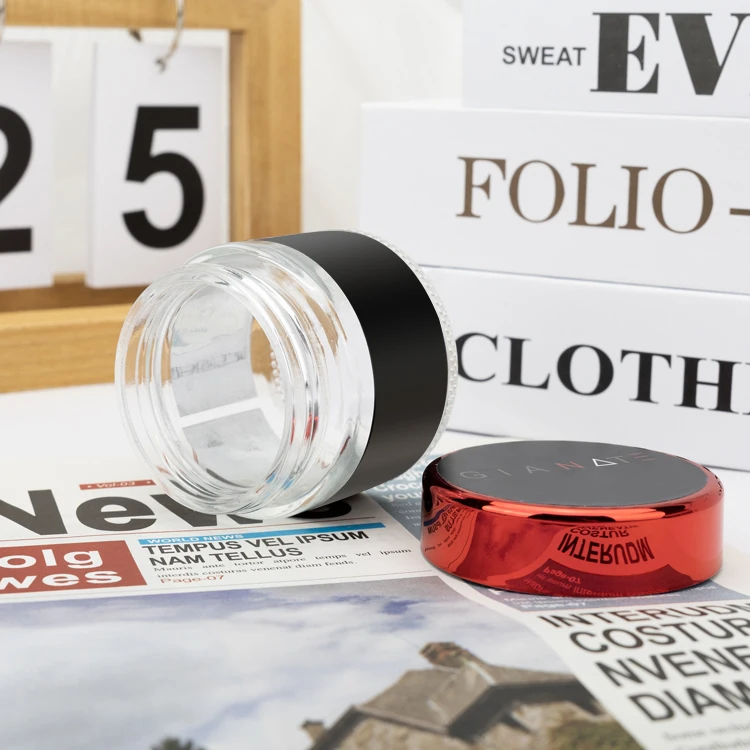 Blue Green Translucent Glass Jar Dried Flower Round Glass Containers ...