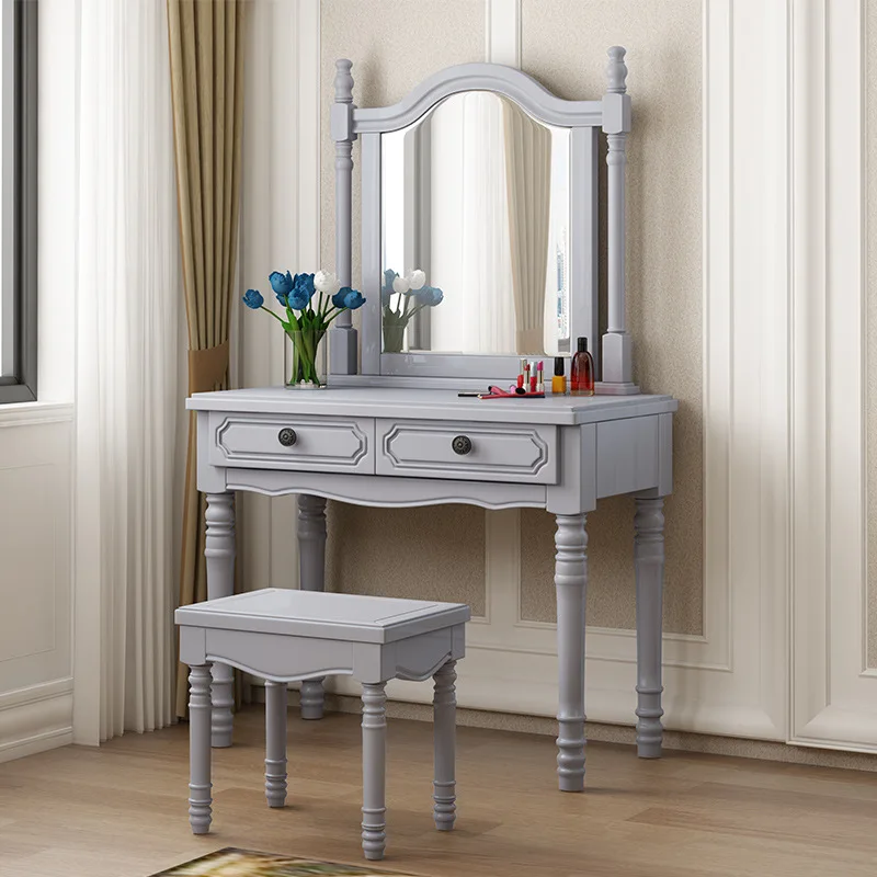 Customized Modern Style Solid Wood Frame Dresser With Mirror Classical ...