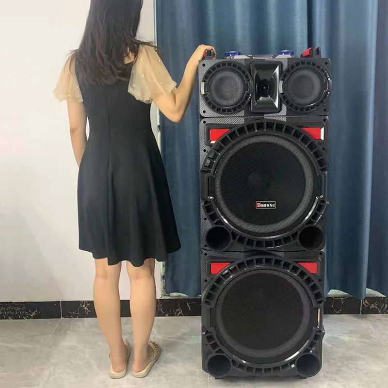 MT-1598 Dual 15 Inch Wooden Speakers - Professional & Portable