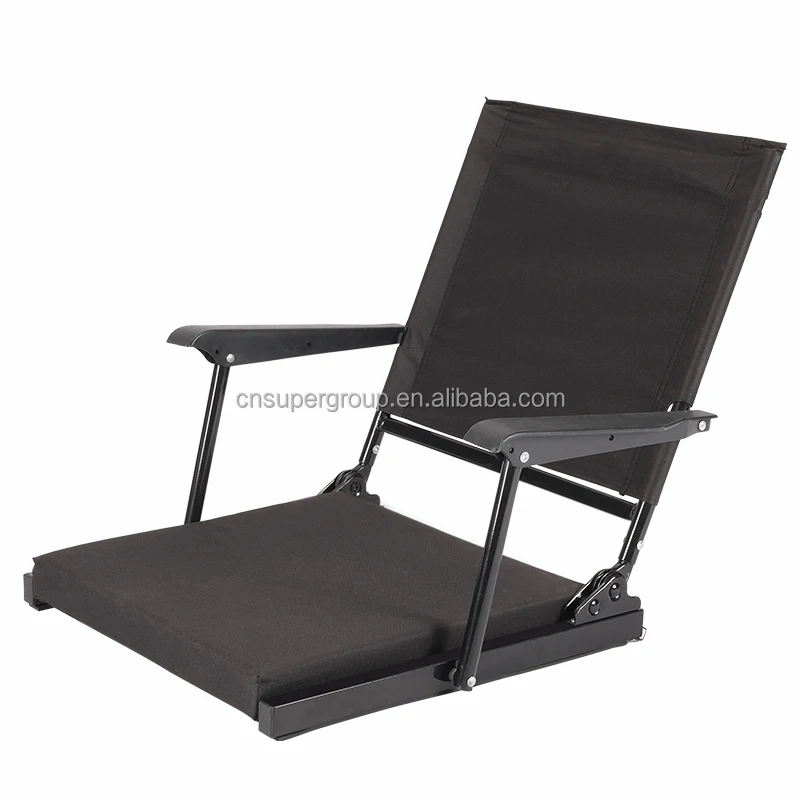 Hitree Portable Folding Beach Camping Armest Seats Stadium Seat Floor ...