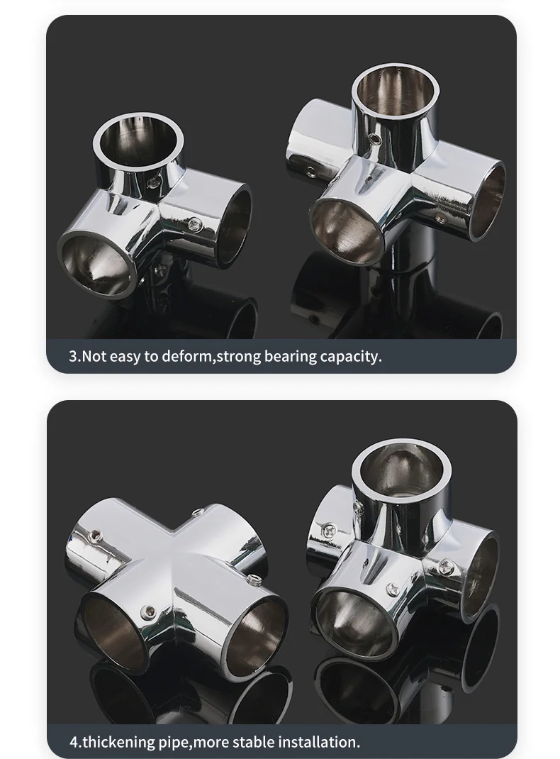 Zinc Alloy Pipeline Fittings For Interface Conversion 4 Way Rail ...