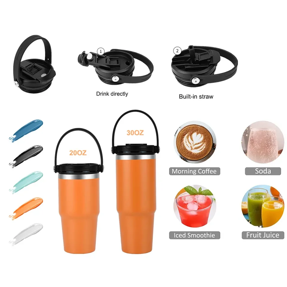 High Quality Cup 20 Oz 30Oz Stainless Steel Portable Coffee Mug for Car ...