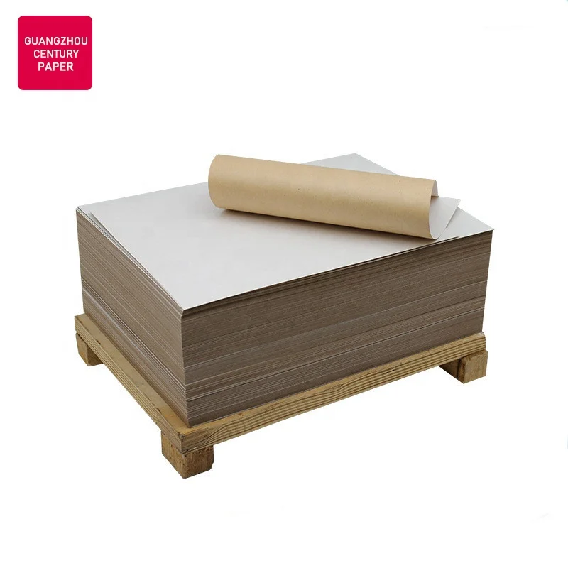 White Coated Duplex Board Grey Back 250GSM to 500GSM Cardboard Duplex ...