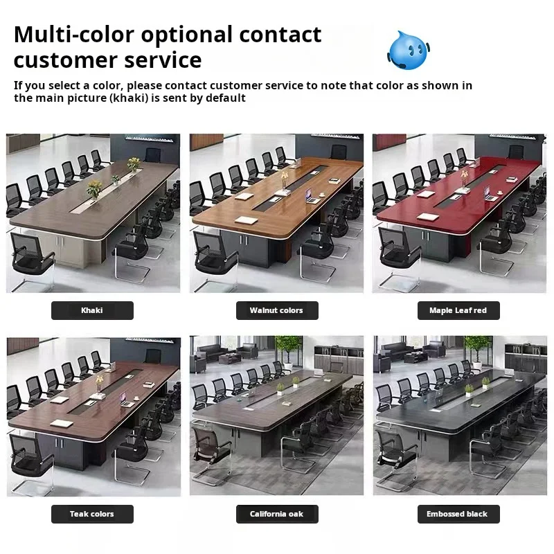 Simple modern conference table and chair combination office meeting ...