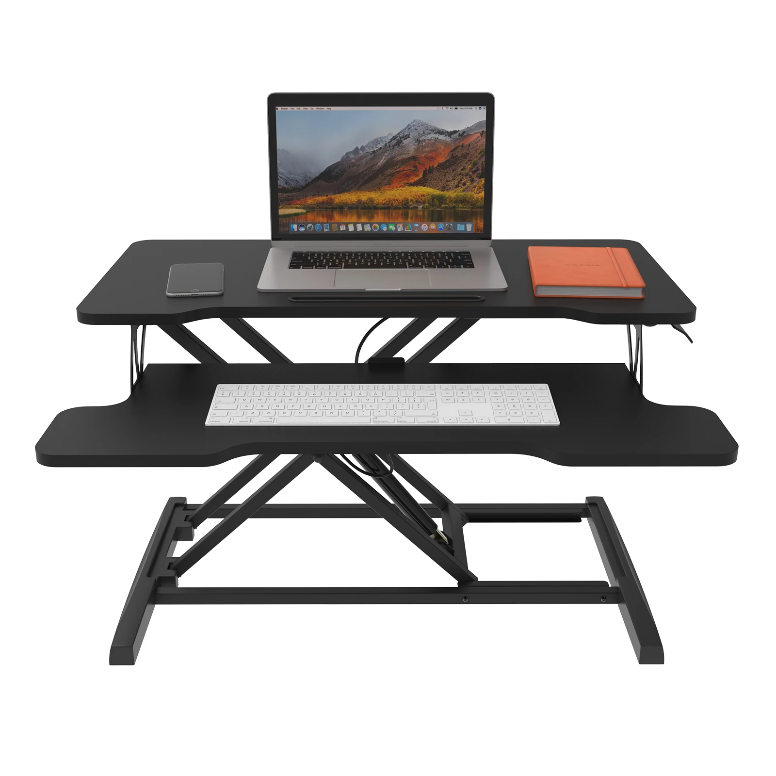 Keyboard Tray Height Adjustable Sit Stand up Foldable Desk