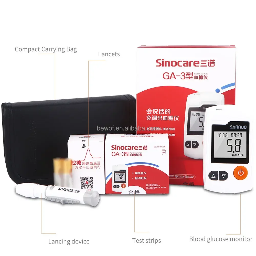 Sinocare GA-3 Sugar Check up| Alibaba.com