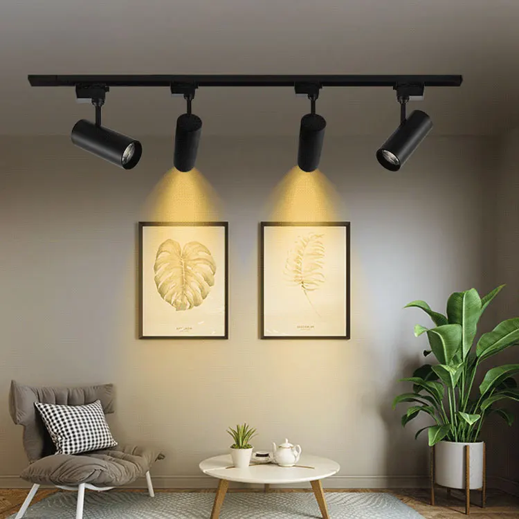 Commercial Track Lights Ceiling Surface Mounted Dimming Rail Lamp 20w ...