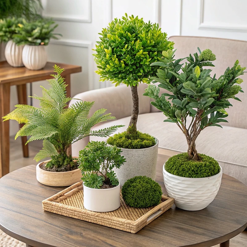 Indoor Home Decor Artificial Plant Decoration Trees Potted Greenery ...