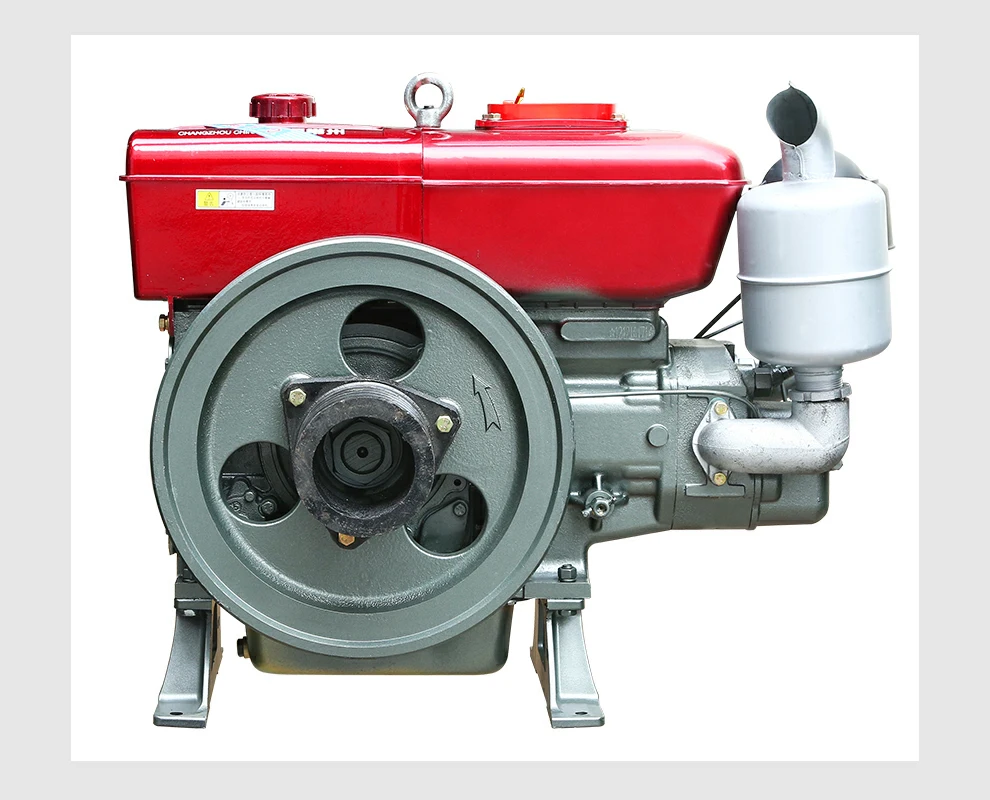 18 HP Hand-operated Single-cylinder Water-cooled Agricultural diesel ...
