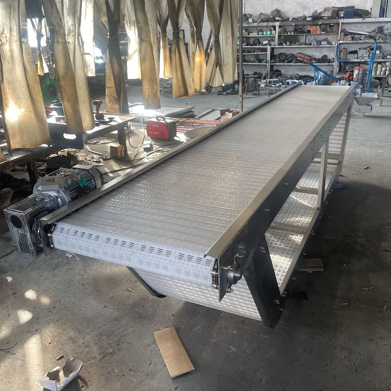 Food Chain Plate Conveyor Plastic Plate Conveyor Pipeline Multilayer ...
