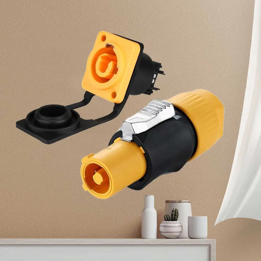 Oswell Outdoor Cable Connector Panel Mount Pbt Waterproof Ip67 3 Pin ...