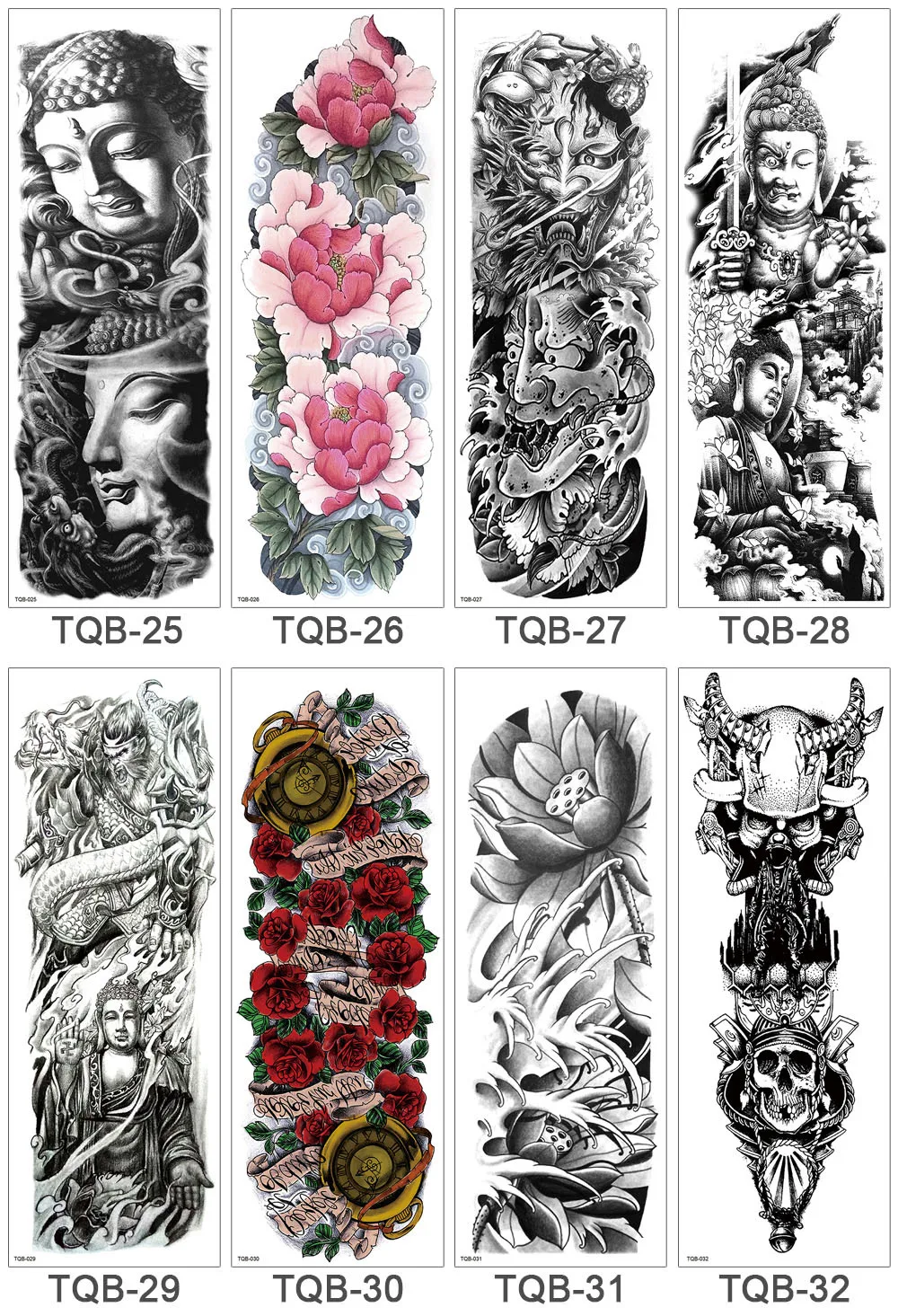 Oem Custom Temporary Tattoo Stickers Waterproof Flower Tattoo Stickers ...
