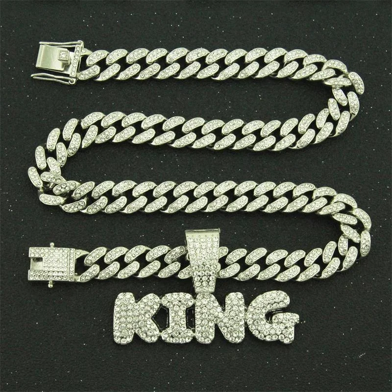 Big Iced Out Cuban Chain with Alloy and Bling Rhinestone