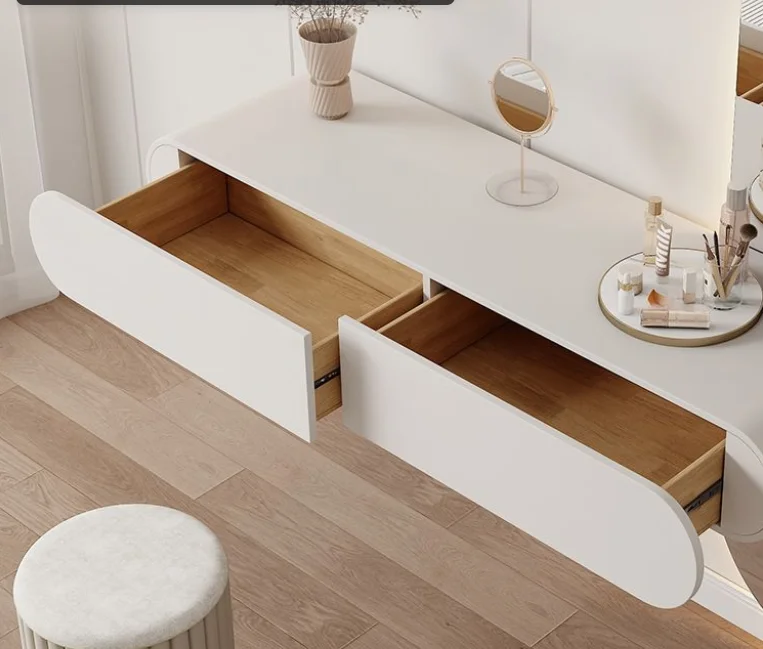 Suspended Wall-Mounted Dressing Table - Modern Minimalist