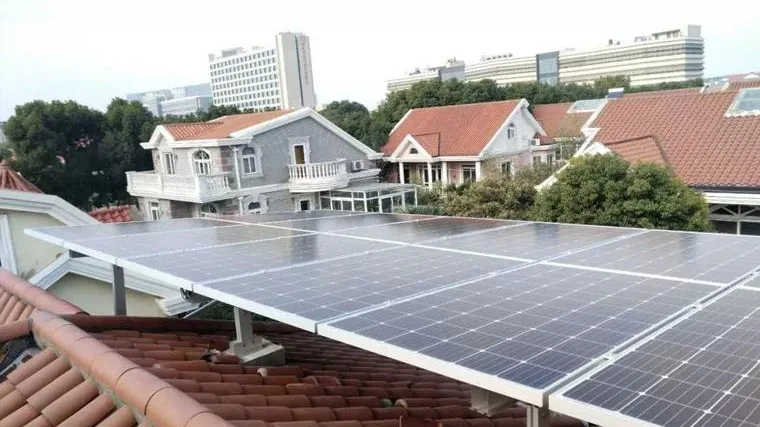 East-west Residential Flat Roof Ballasted Solar Panel Mounting ...