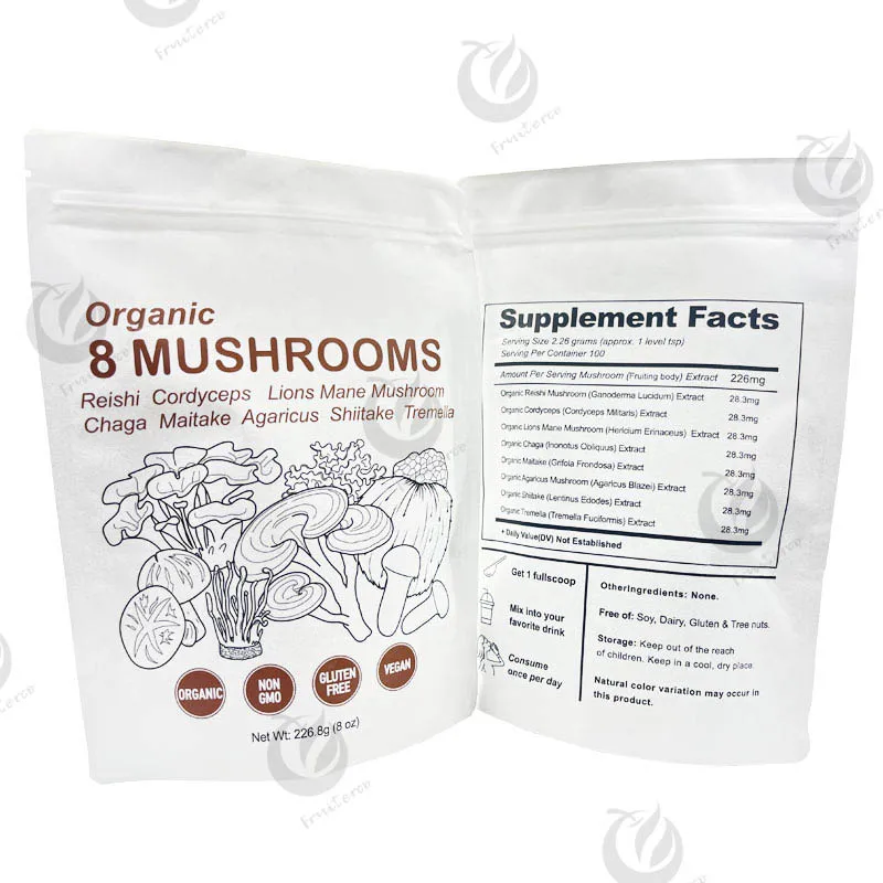 Organic Mushroom Powder Blend - Health & Wellness Supplement