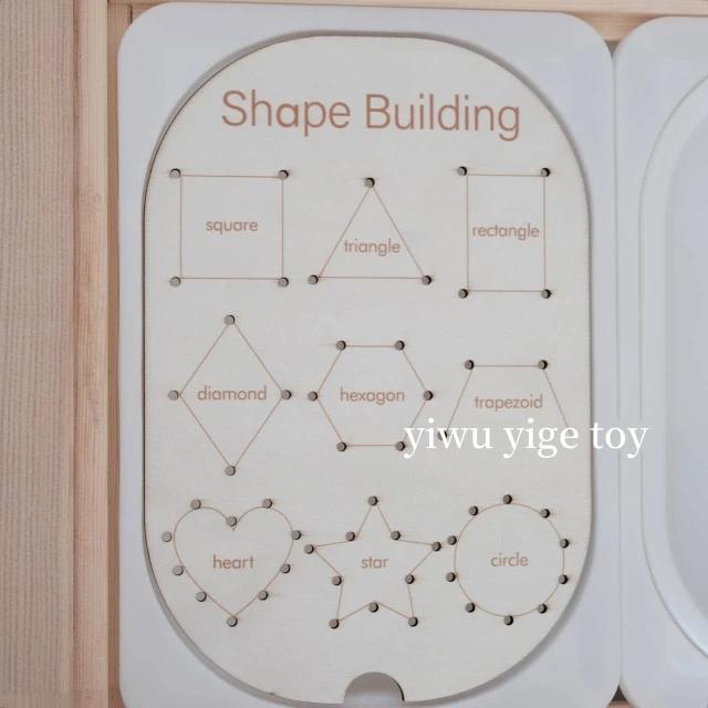 Flisat Wooden Inserts - Montessori Sensory Toys for Kids