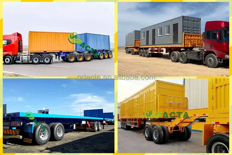 20ft 40ft Flatbed Truck Semi-Trailer - Super Link B Double Towing