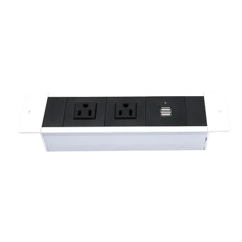 Flush Mount Table Top Desk Multifunctional Electric Socket Plug Power ...