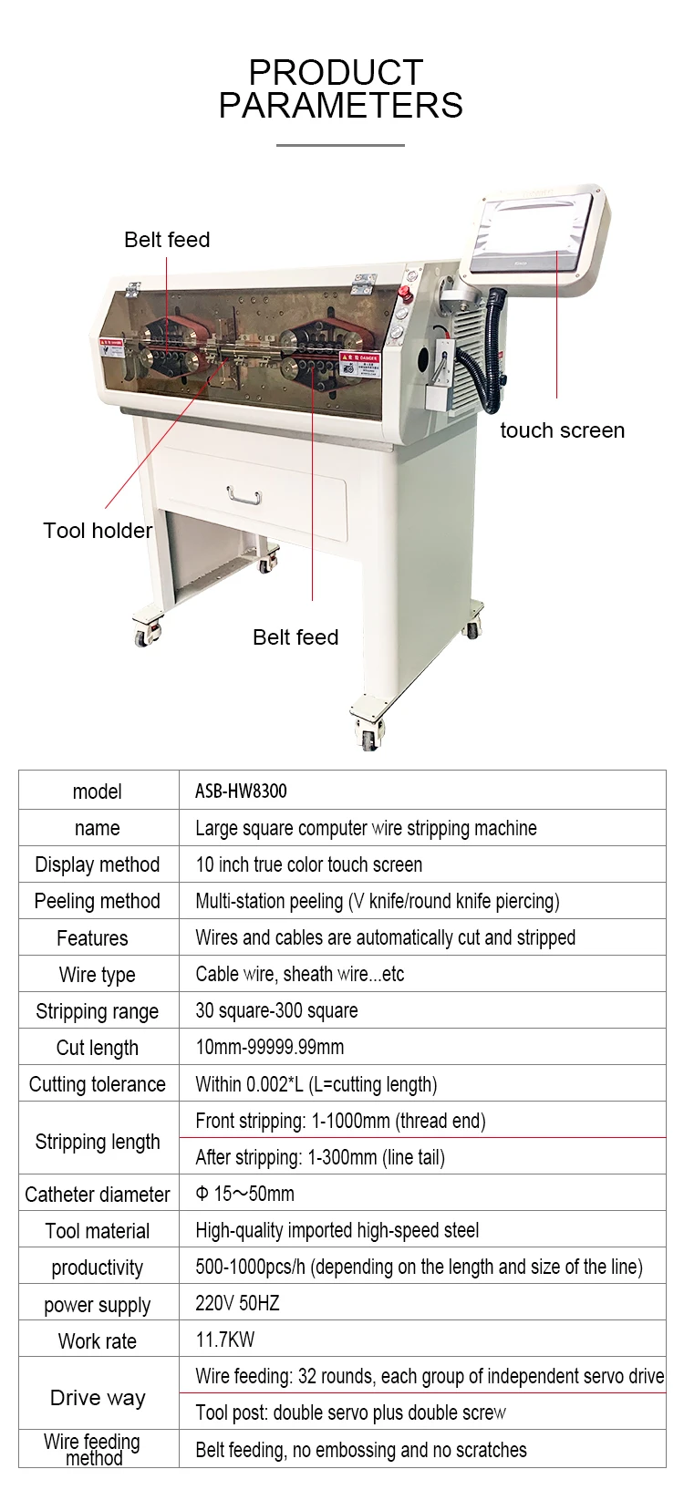 Ultra-quiet And Ultra-efficient Automatic Wire Cutting And Stripping ...