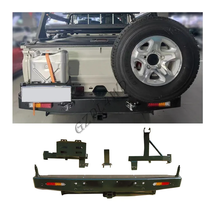 4x4 Rear Bumper For Land Cruiser 75 79 Series Rear Protection Bars ...