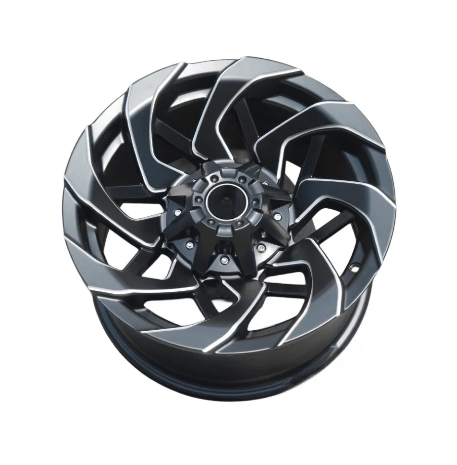 Multi Column Internal Concavity Black Car Wheel Hub 15 16 17 Inch 6 ...